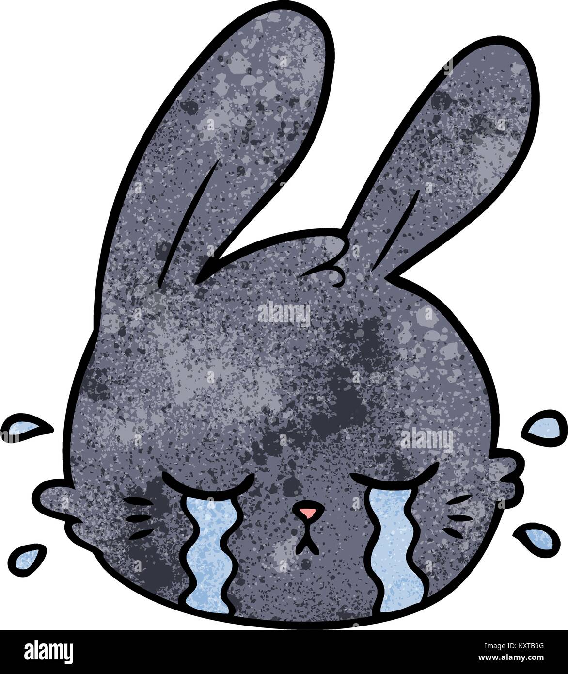 cartoon rabbit face crying Stock Vector Image & Art - Alamy