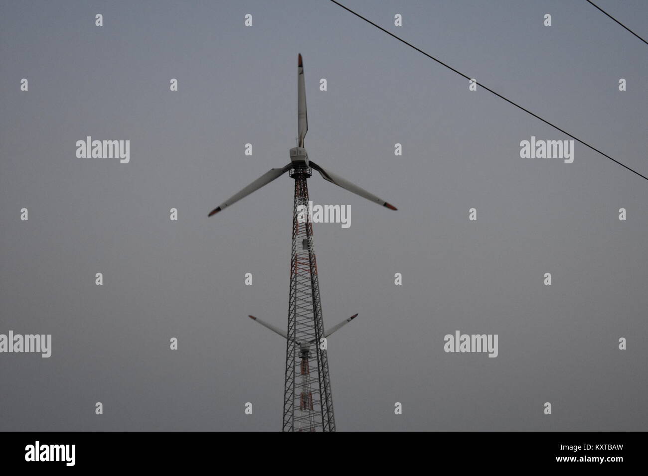 modern windmills in thar desert jaisalmer rajasthan india Stock Photo ...