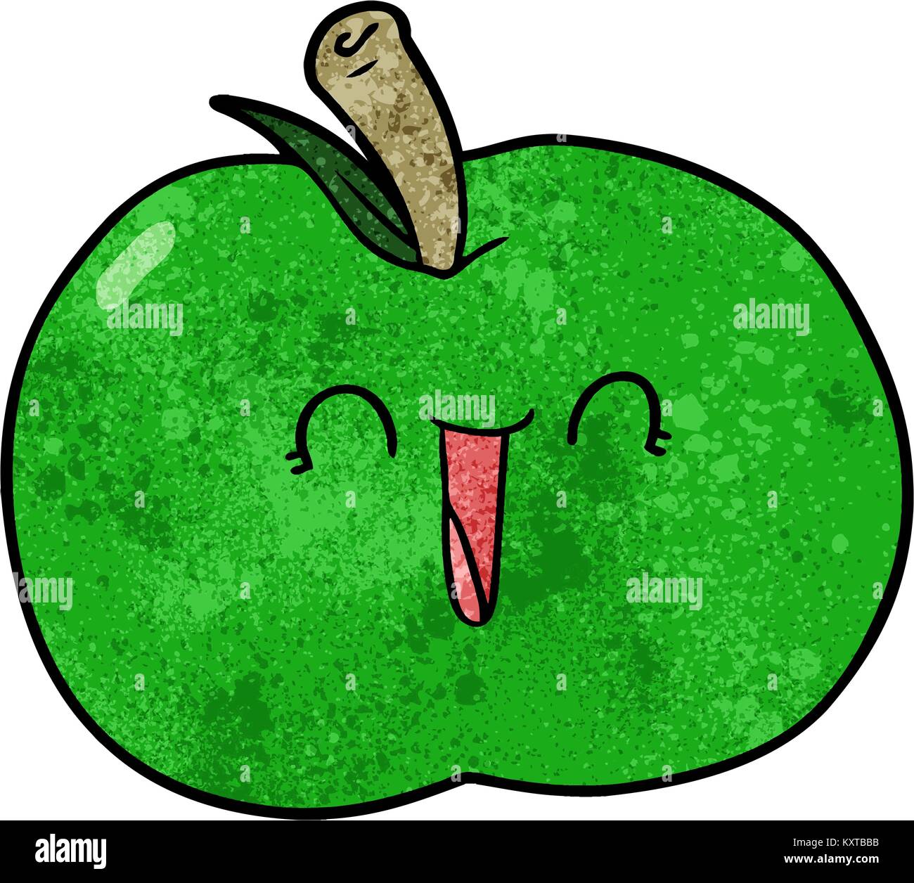 cartoon laughing apple Stock Vector Image & Art - Alamy