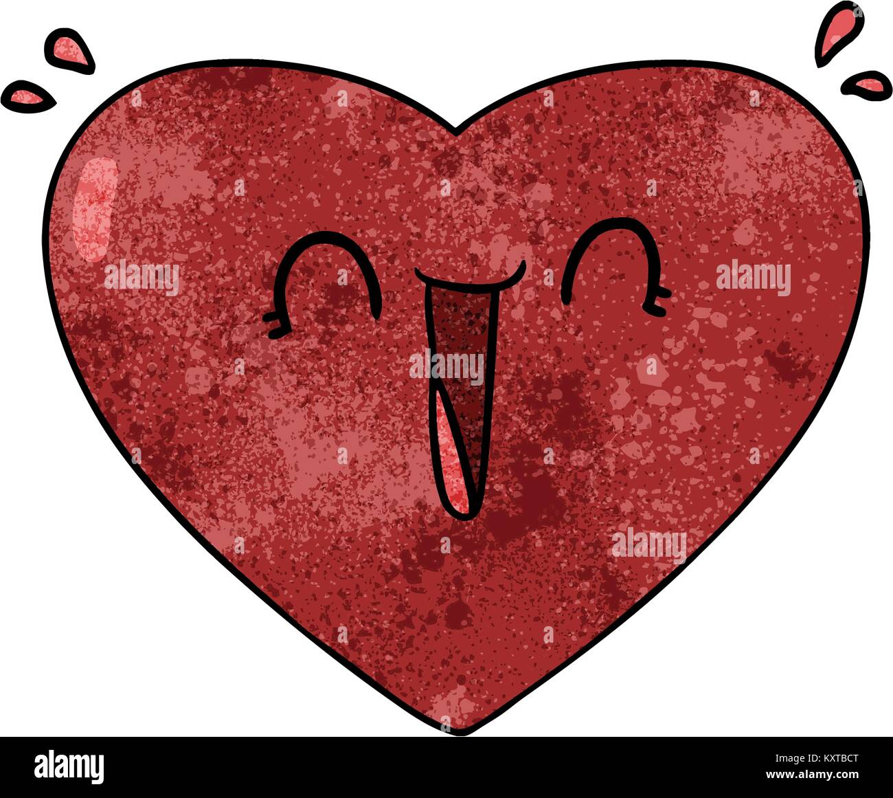 cartoon happy heart Stock Vector Image & Art - Alamy