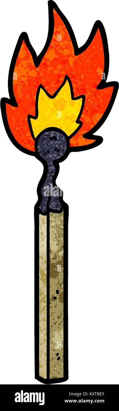 cartoon burning match Stock Vector Image & Art - Alamy