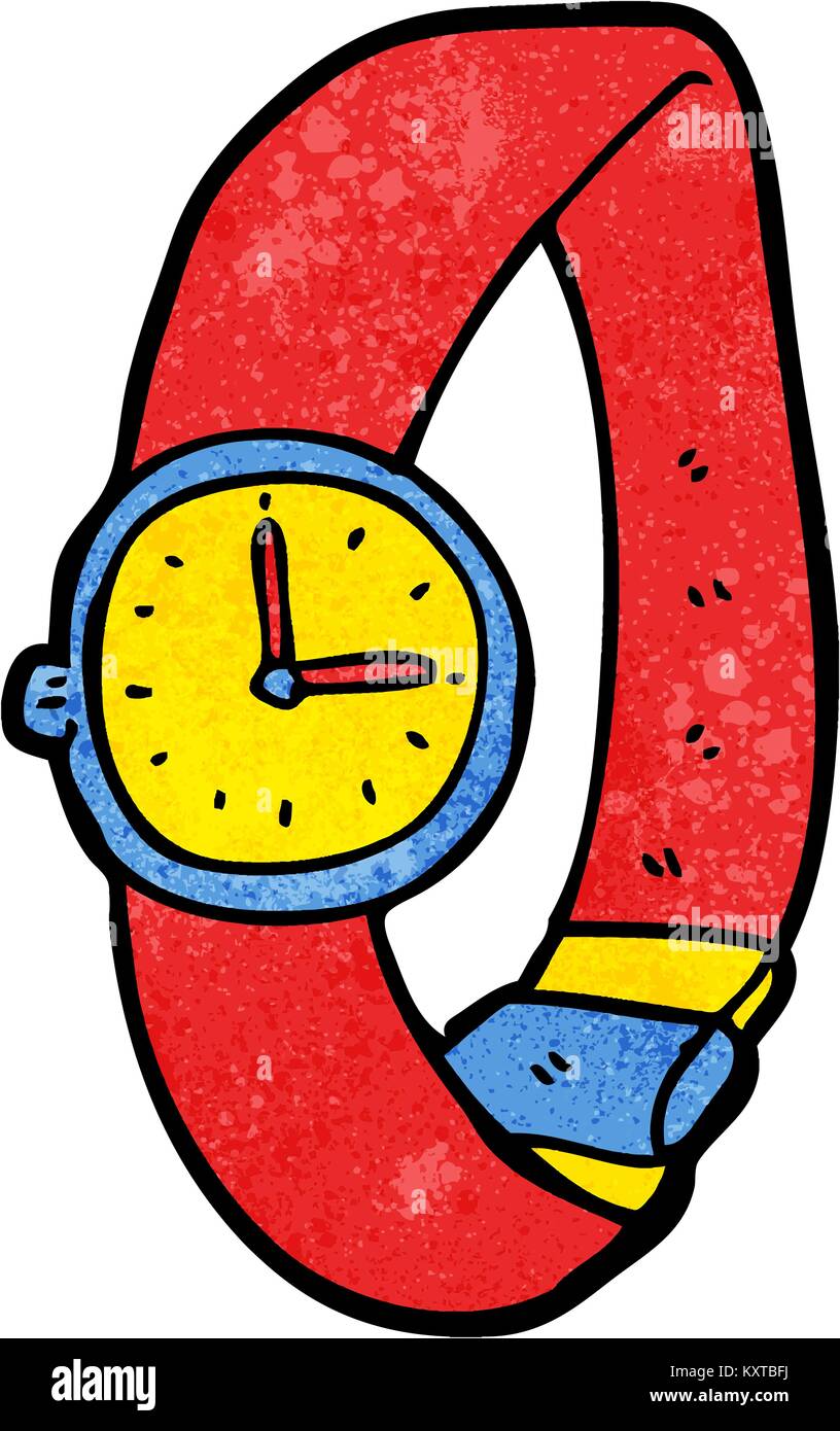 cartoon wrist watch Stock Vector Image & Art - Alamy