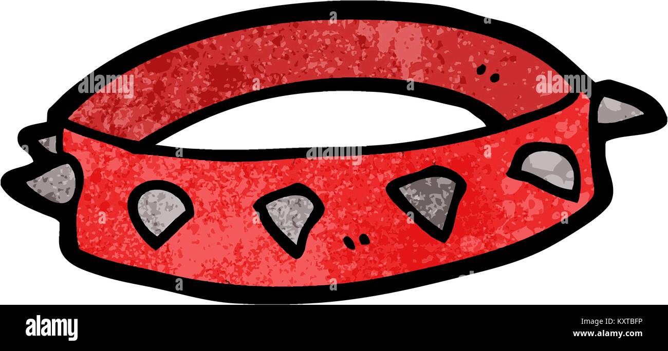 cartoon spiked dog collar Stock Vector Image & Art - Alamy
