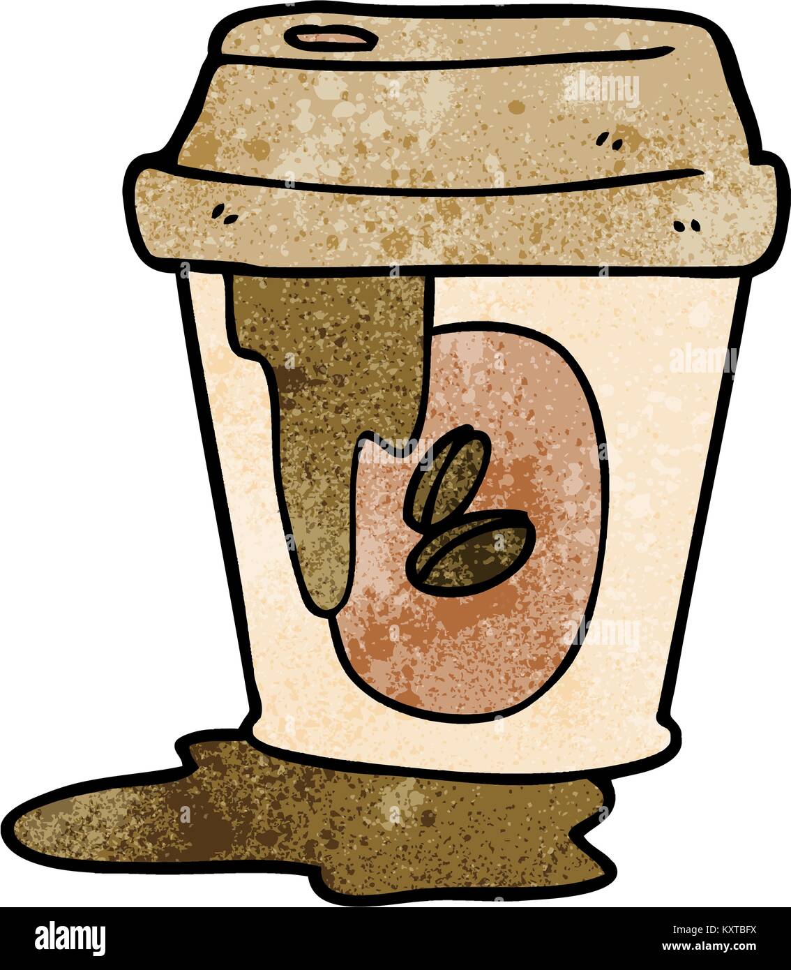 messy coffee cup cartoon Stock Vector Image & Art - Alamy