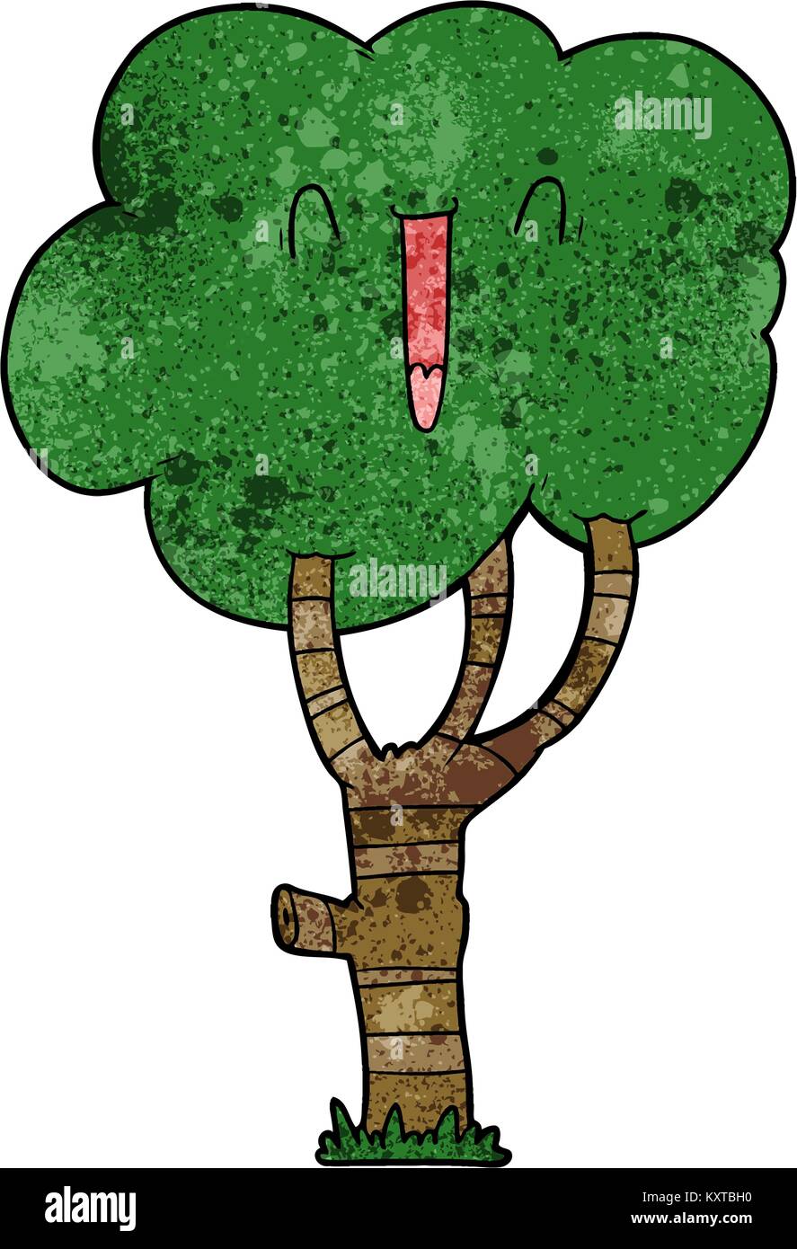 cartoon laughing tree Stock Vector Image & Art - Alamy