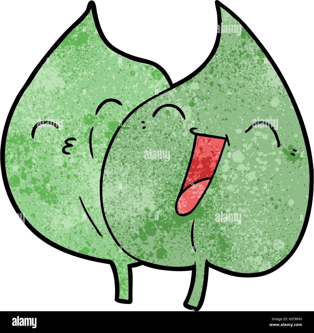 funny cartoon leaves Stock Vector Image & Art - Alamy