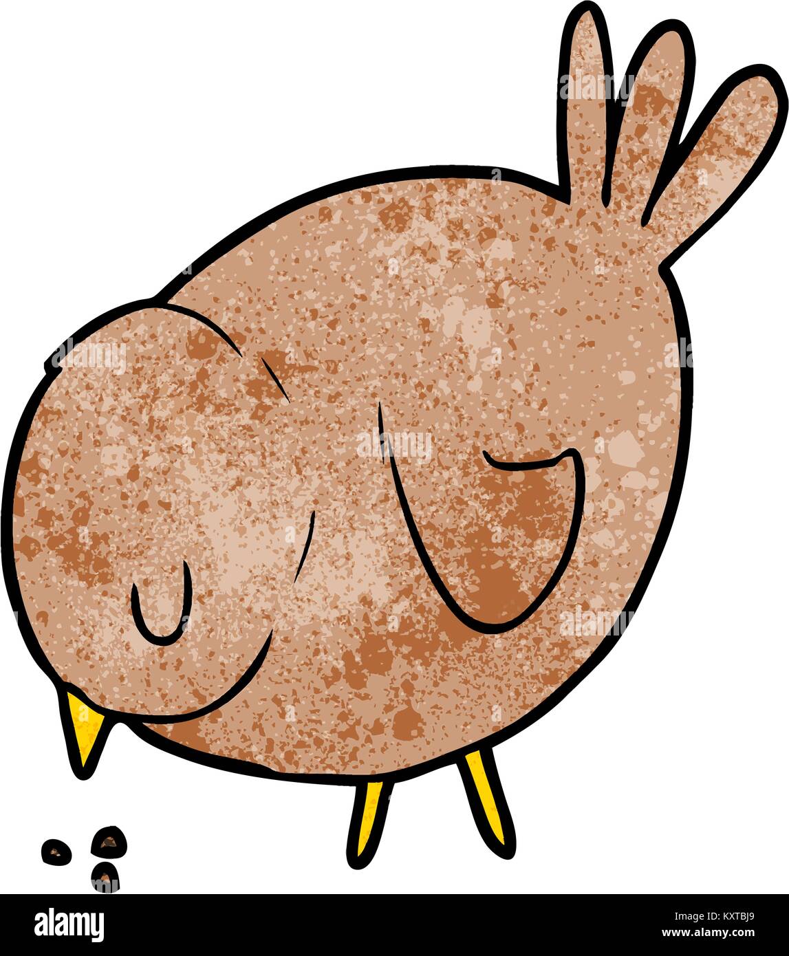 cartoon pecking bird Stock Vector Image & Art - Alamy