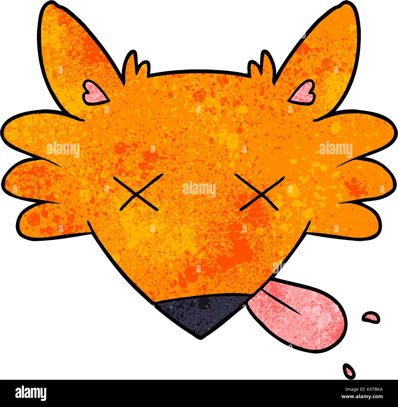 cartoon dead fox Stock Vector Image & Art - Alamy