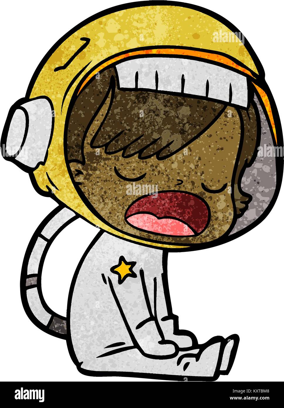 cartoon talking astronaut Stock Vector Image & Art - Alamy