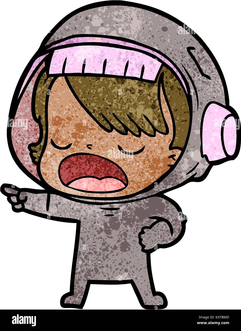 cartoon talking astronaut Stock Vector Image & Art - Alamy