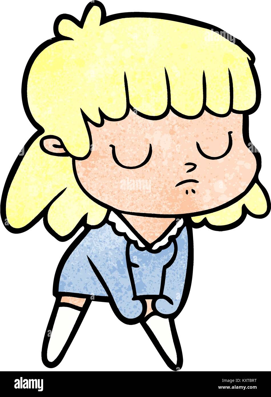 cartoon indifferent woman Stock Vector Image & Art - Alamy