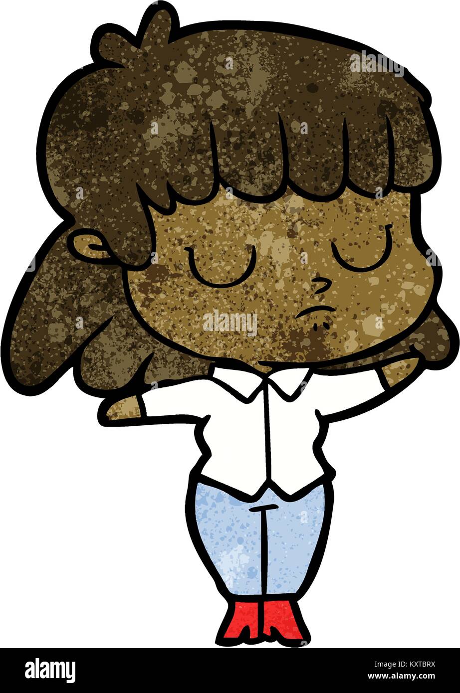 cartoon indifferent woman Stock Vector Image & Art - Alamy