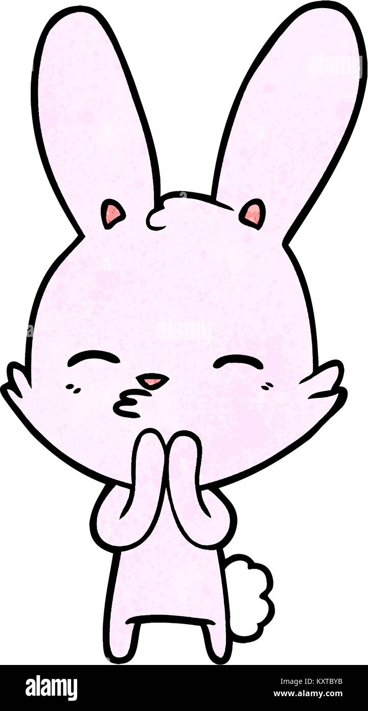 curious bunny cartoon Stock Vector Image & Art - Alamy