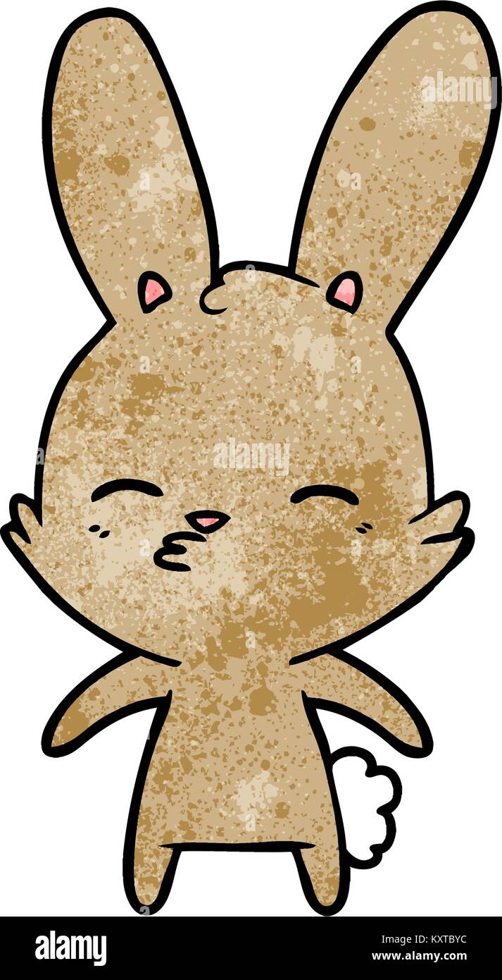 curious bunny cartoon Stock Vector Image & Art - Alamy
