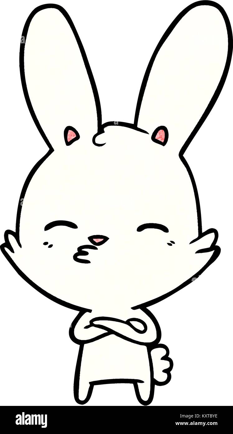 curious bunny cartoon Stock Vector Image & Art - Alamy