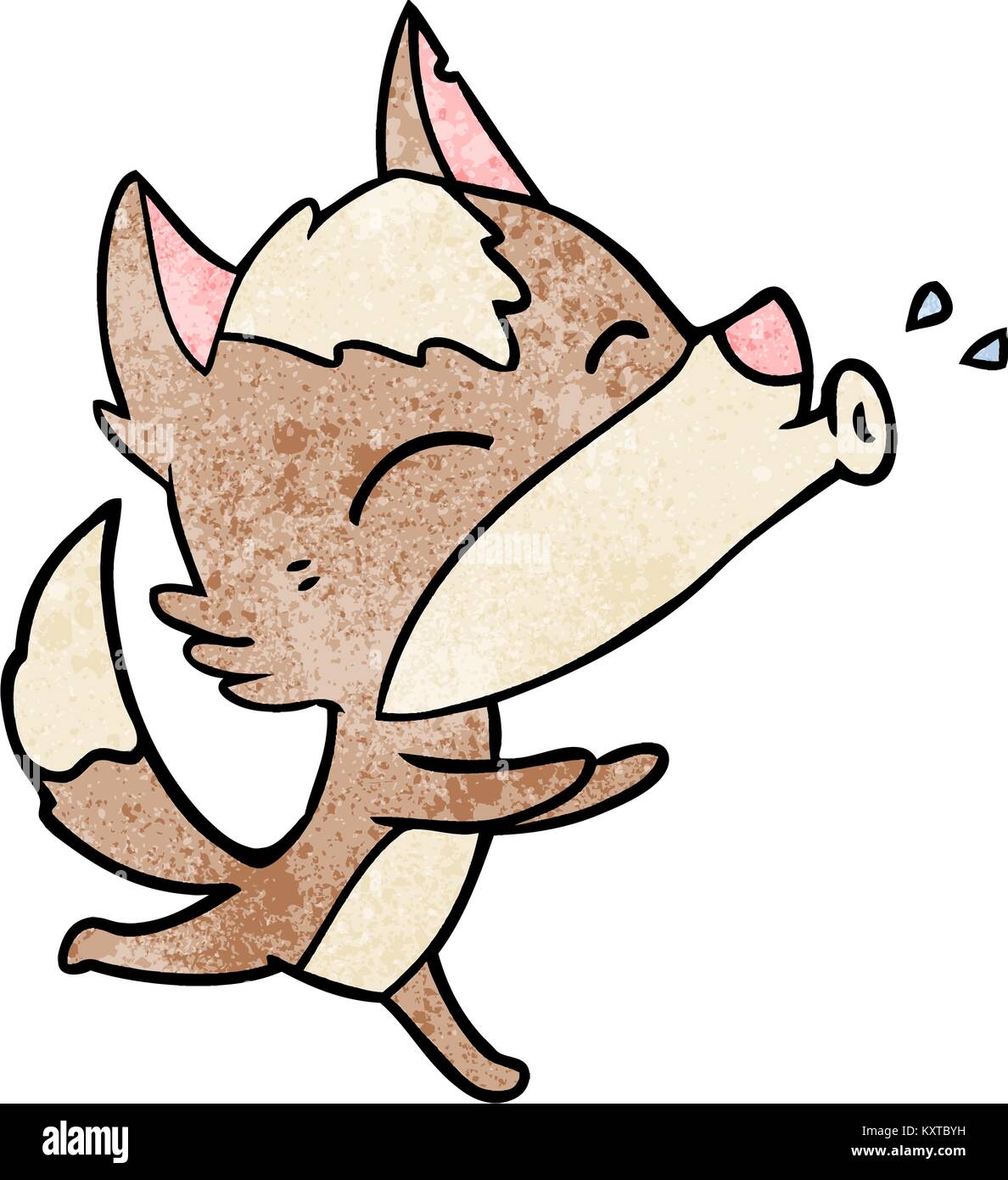 howling wolf cartoon Stock Vector Image & Art - Alamy