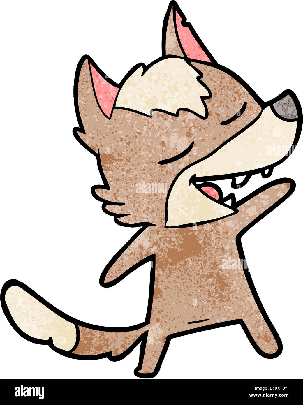 cartoon wolf laughing Stock Vector Image & Art - Alamy