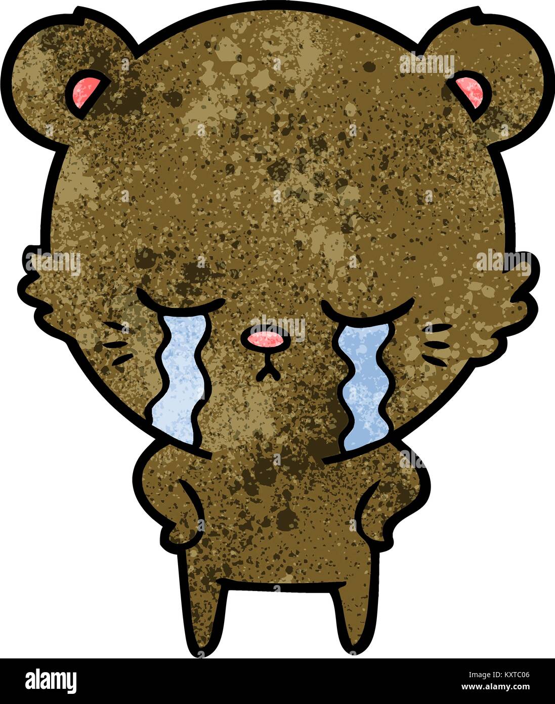 crying cartoon bear Stock Vector Image & Art - Alamy
