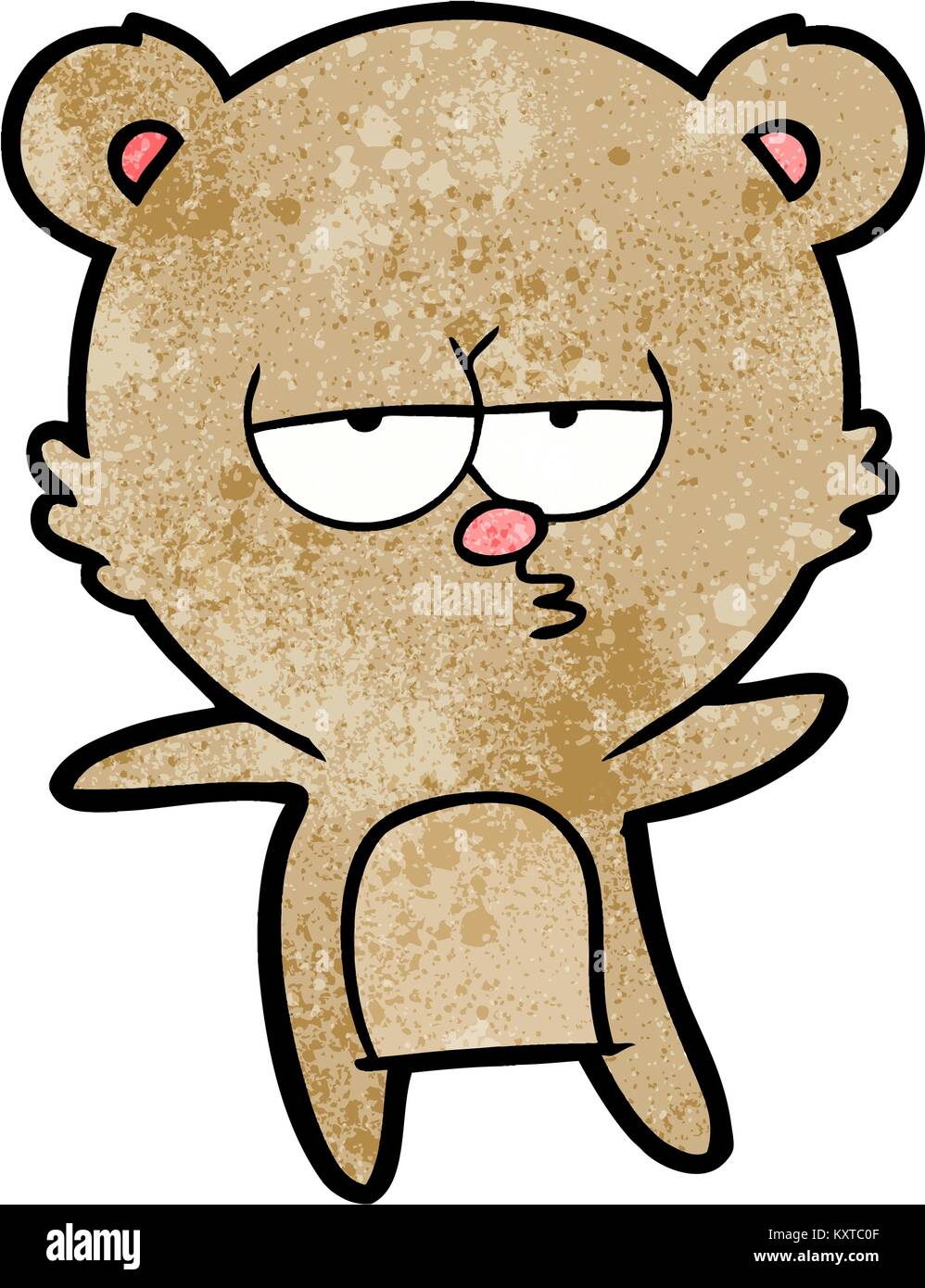 bored bear cartoon Stock Vector Image & Art - Alamy