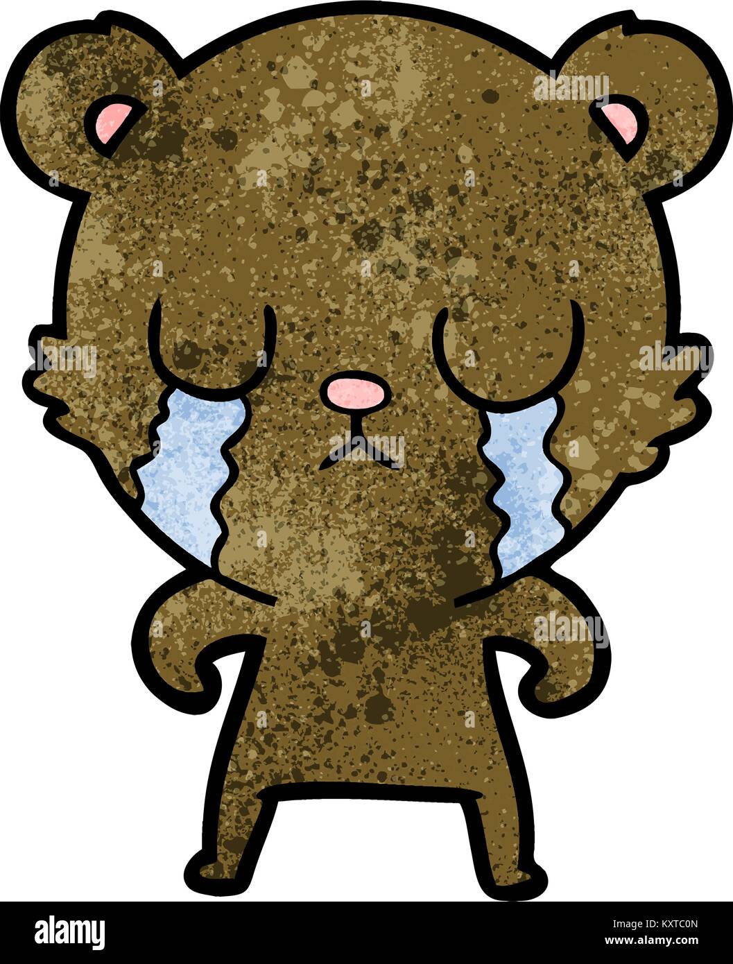 crying cartoon bear Stock Vector Image & Art - Alamy