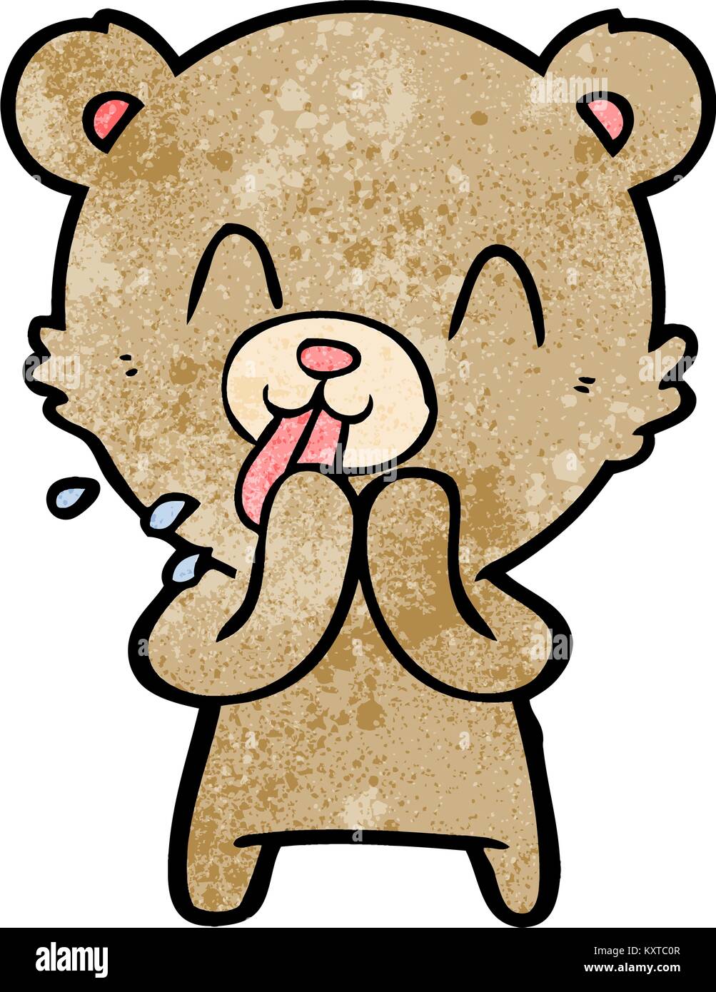 rude cartoon bear Stock Vector Image & Art - Alamy
