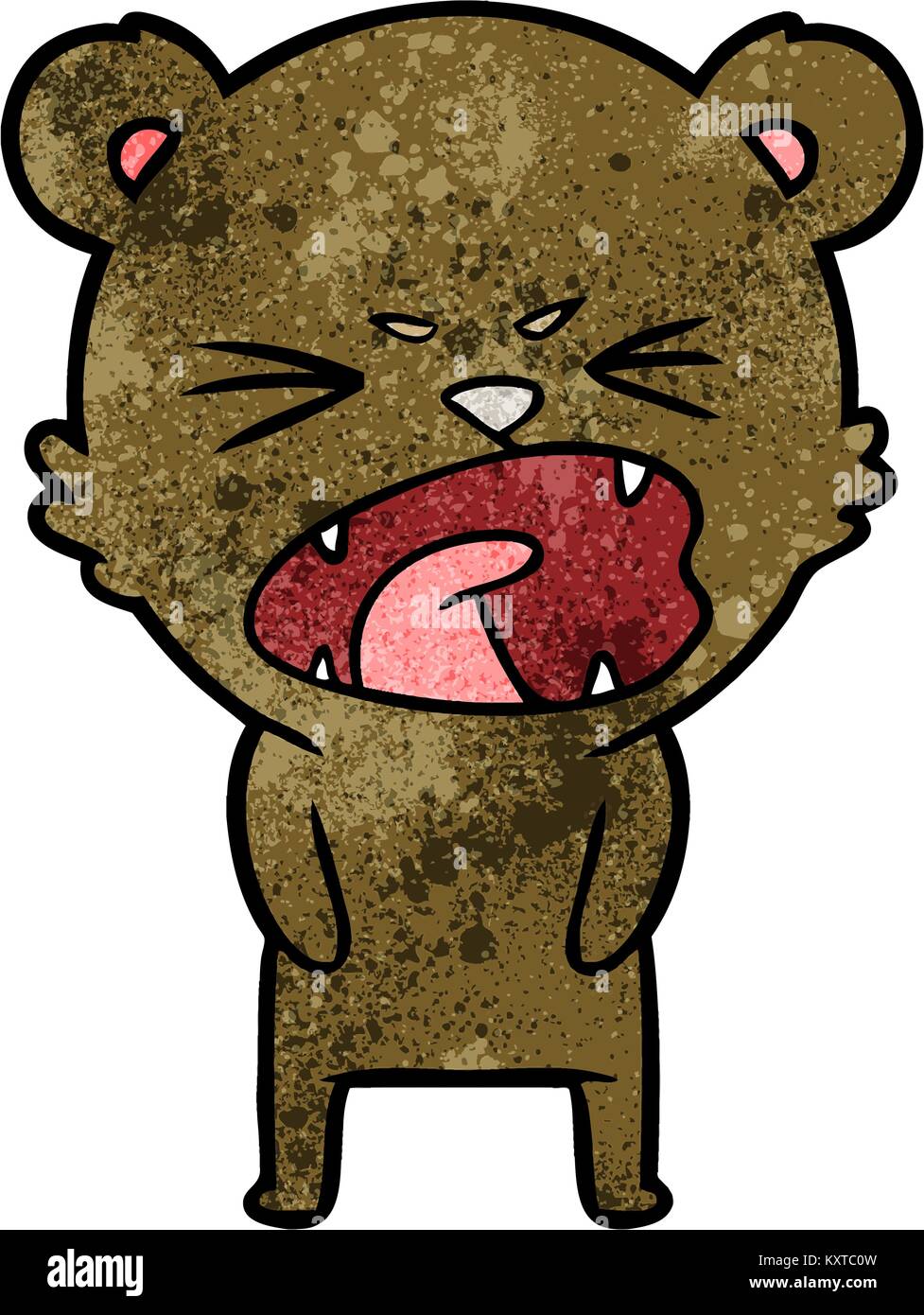 angry cartoon bear Stock Vector Image & Art - Alamy