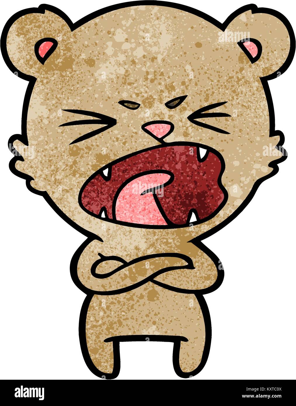 angry cartoon bear shouting Stock Vector Image & Art - Alamy