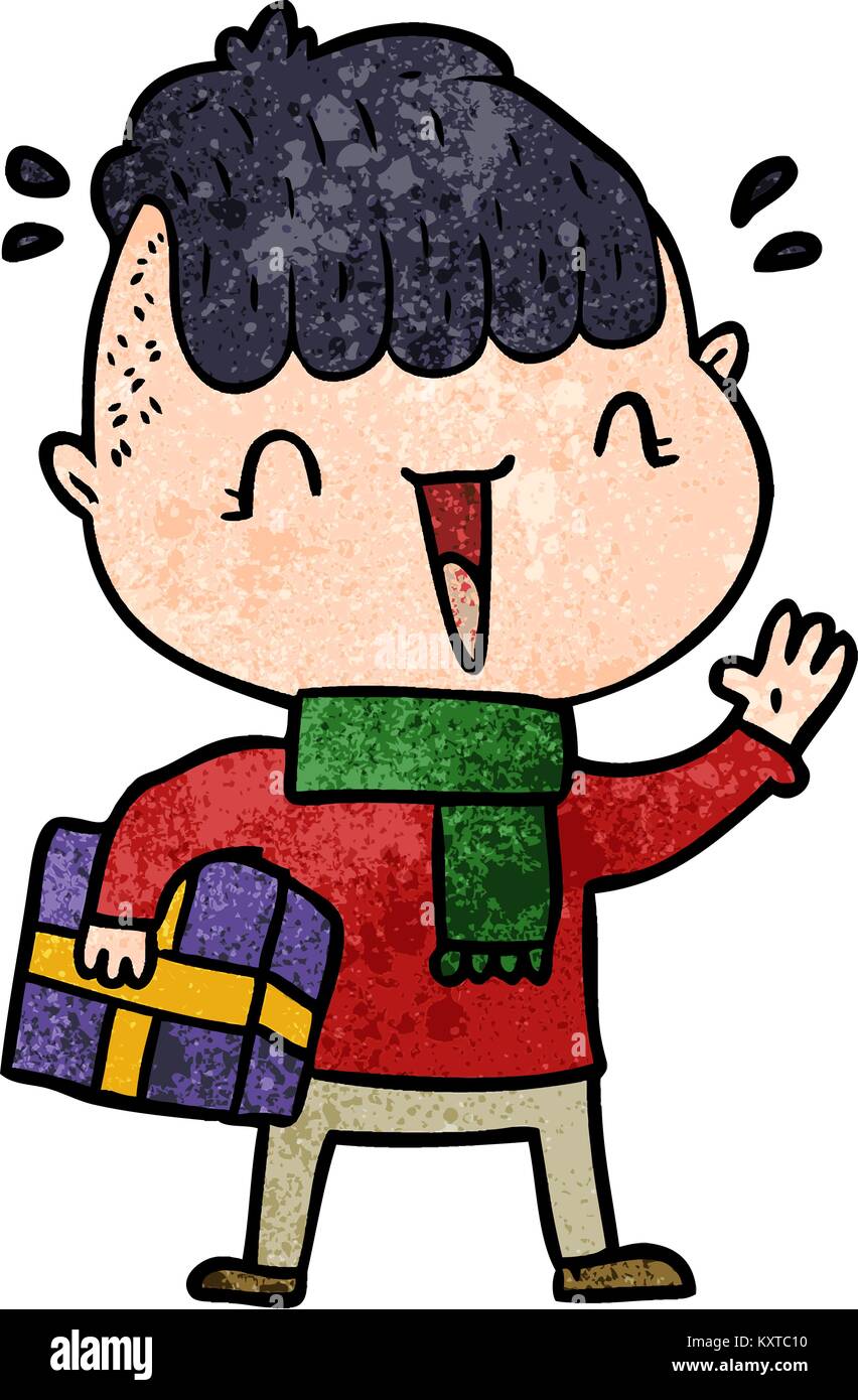cartoon happy boy surprised Stock Vector Image & Art - Alamy