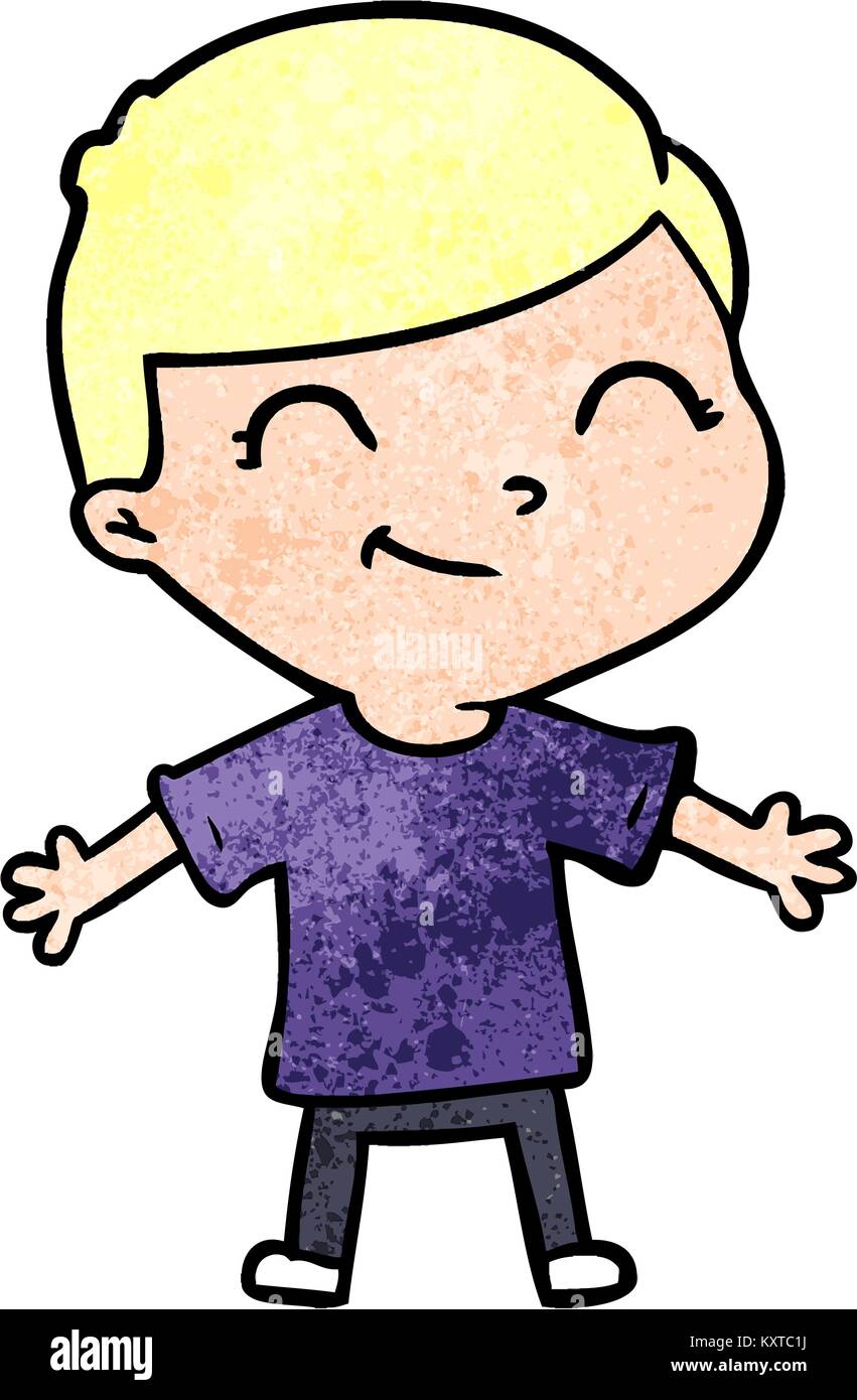 cartoon boy smiling Stock Vector Image & Art - Alamy