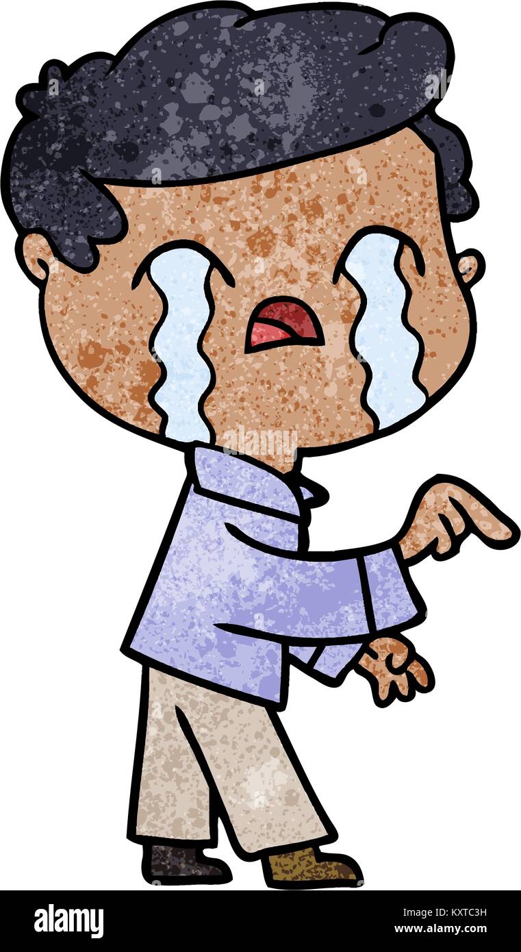 cartoon man crying Stock Vector Image & Art - Alamy