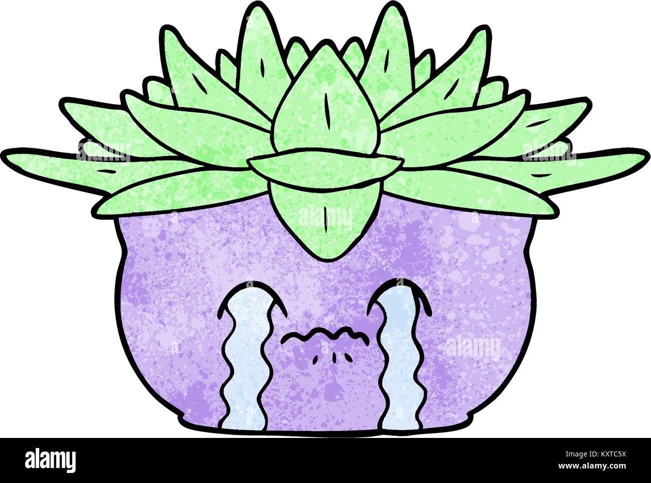 cartoon crying house plant Stock Vector Image & Art - Alamy