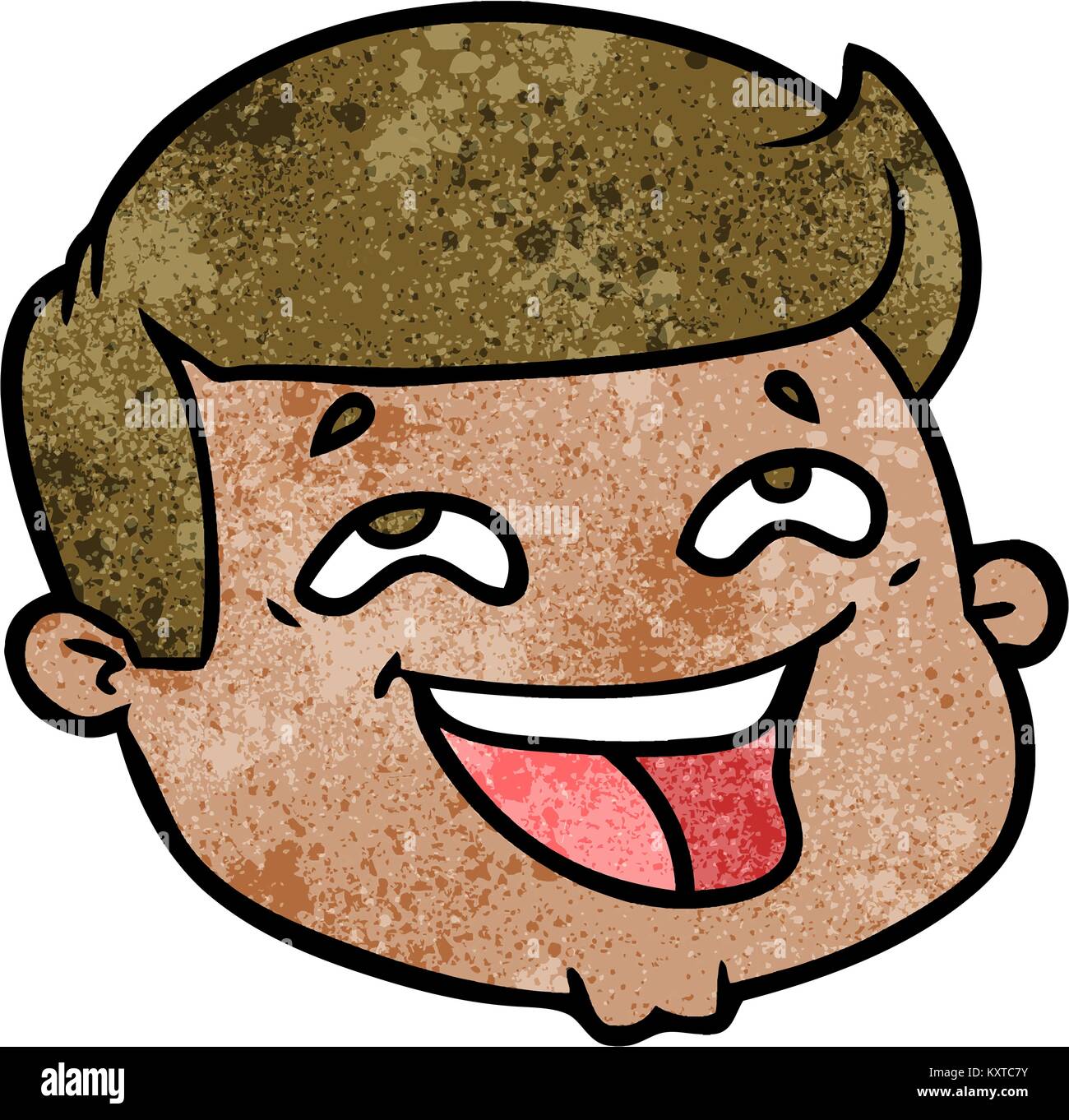 happy cartoon male face Stock Vector Image & Art - Alamy