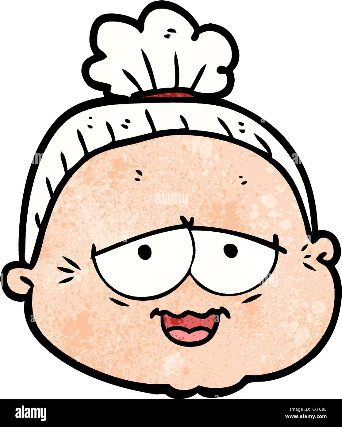 Old Woman Face Cartoon
