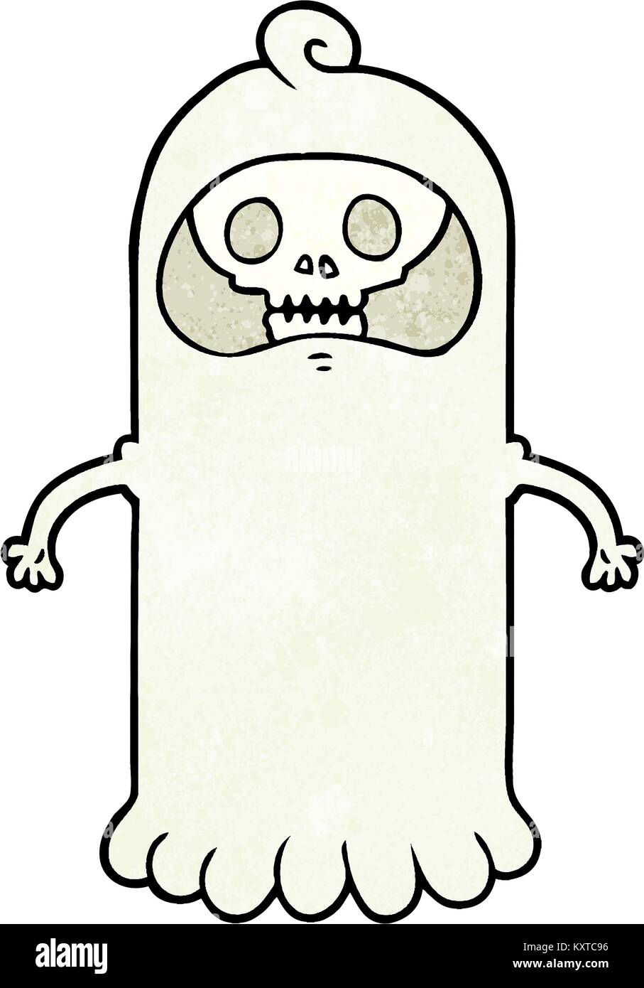 cartoon spooky skull ghost Stock Vector Image & Art - Alamy