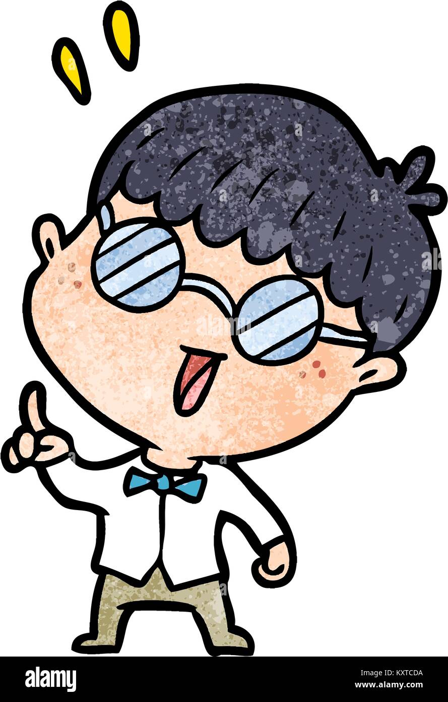 cartoon clever boy with idea Stock Vector Image & Art - Alamy