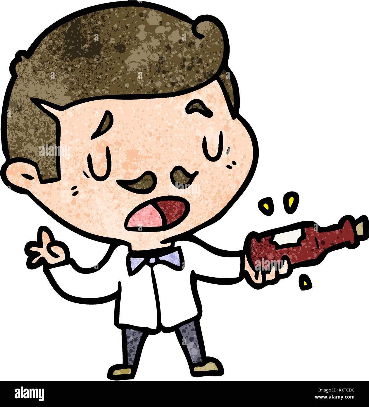 cartoon wine expert explaining Stock Vector Image & Art - Alamy