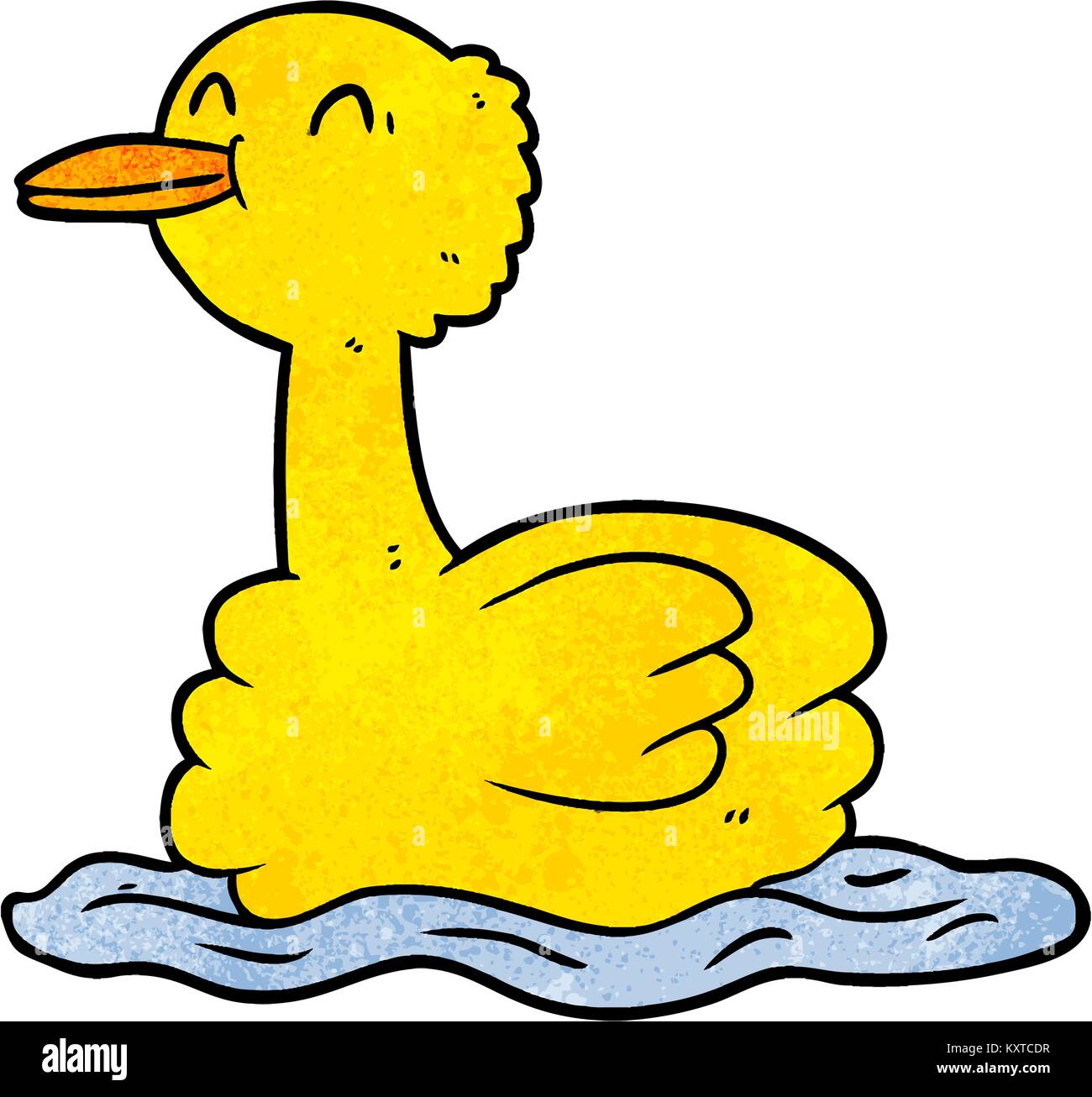 cartoon swimming duck Stock Vector Image & Art - Alamy