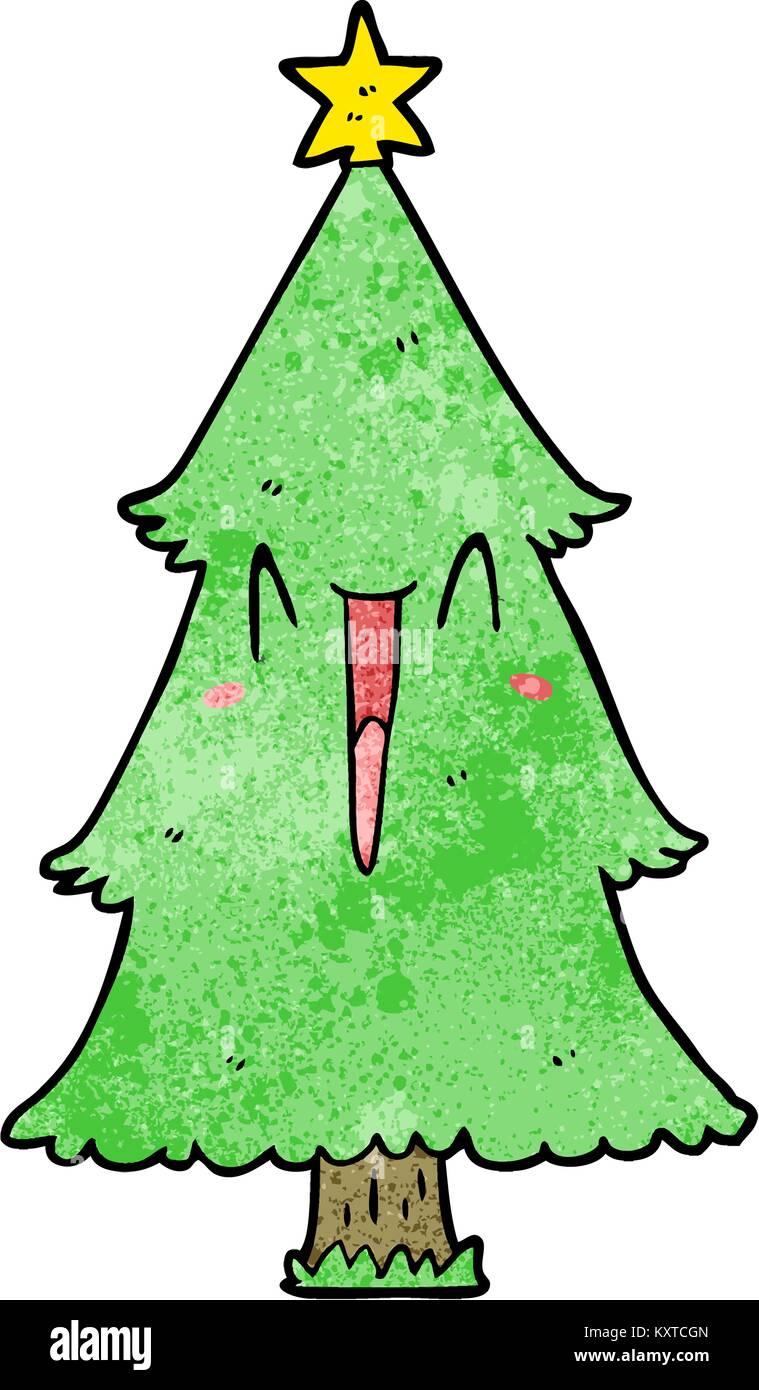 cartoon christmas tree Stock Vector Image & Art - Alamy