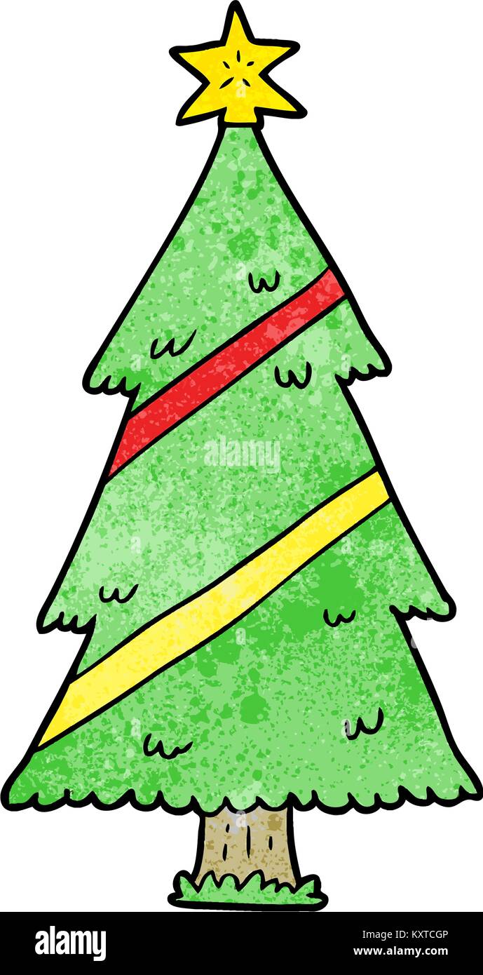 cartoon christmas tree Stock Vector Image & Art - Alamy