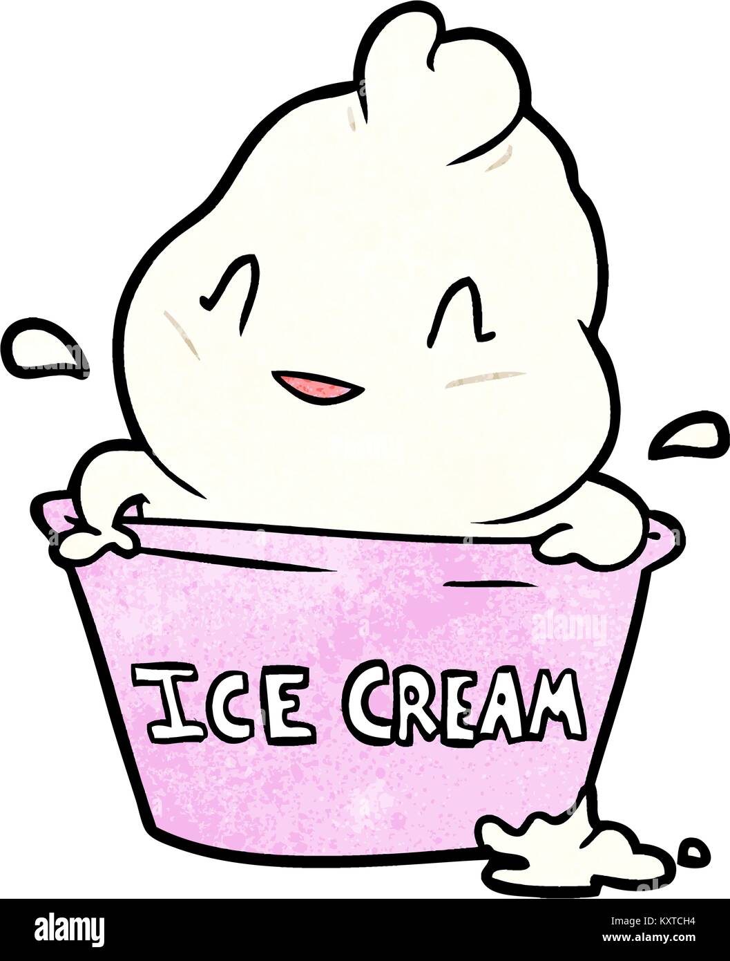 cute cartoon ice cream Stock Vector Image & Art - Alamy