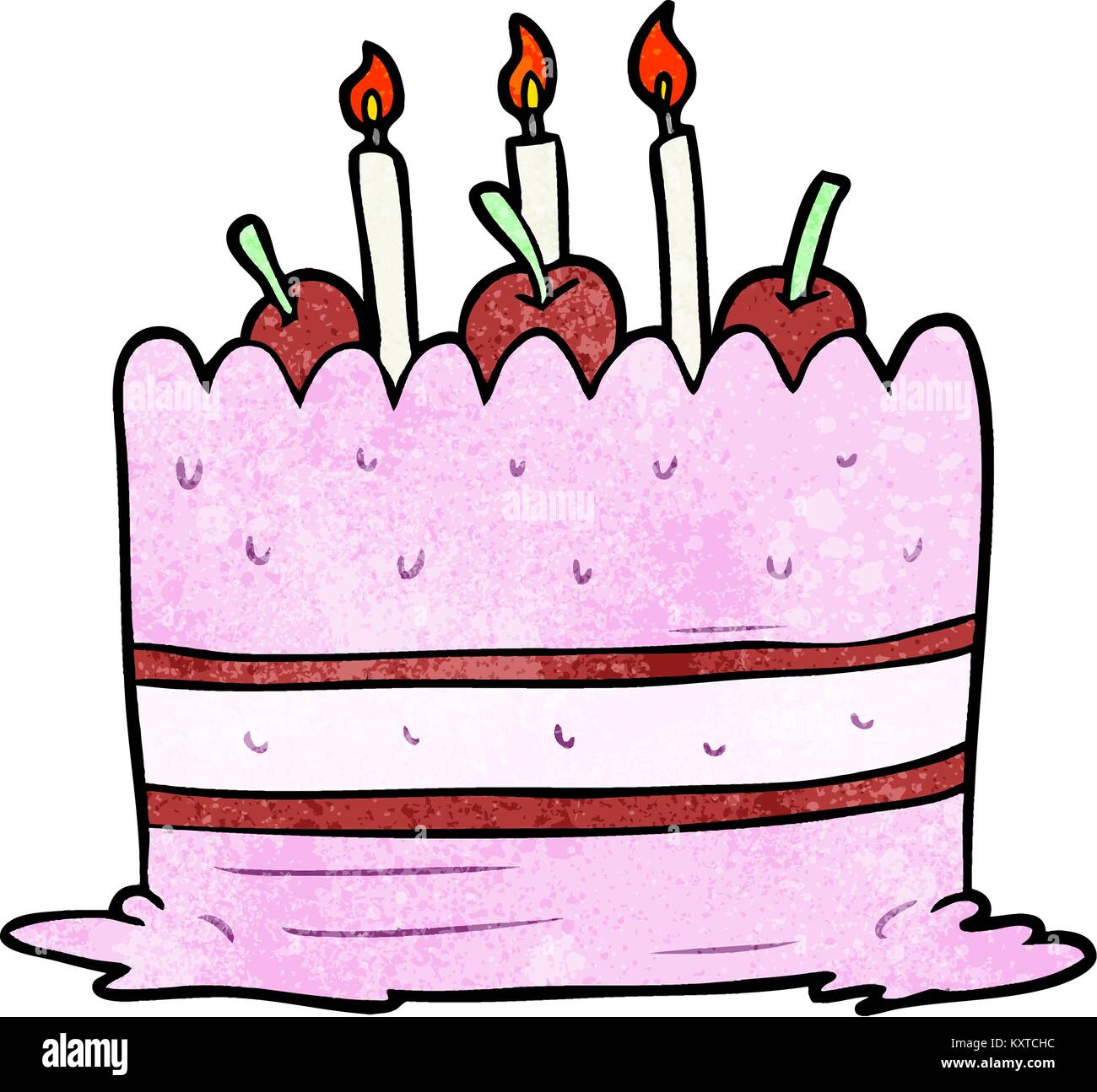 cartoon birthday cake Stock Vector Image & Art - Alamy