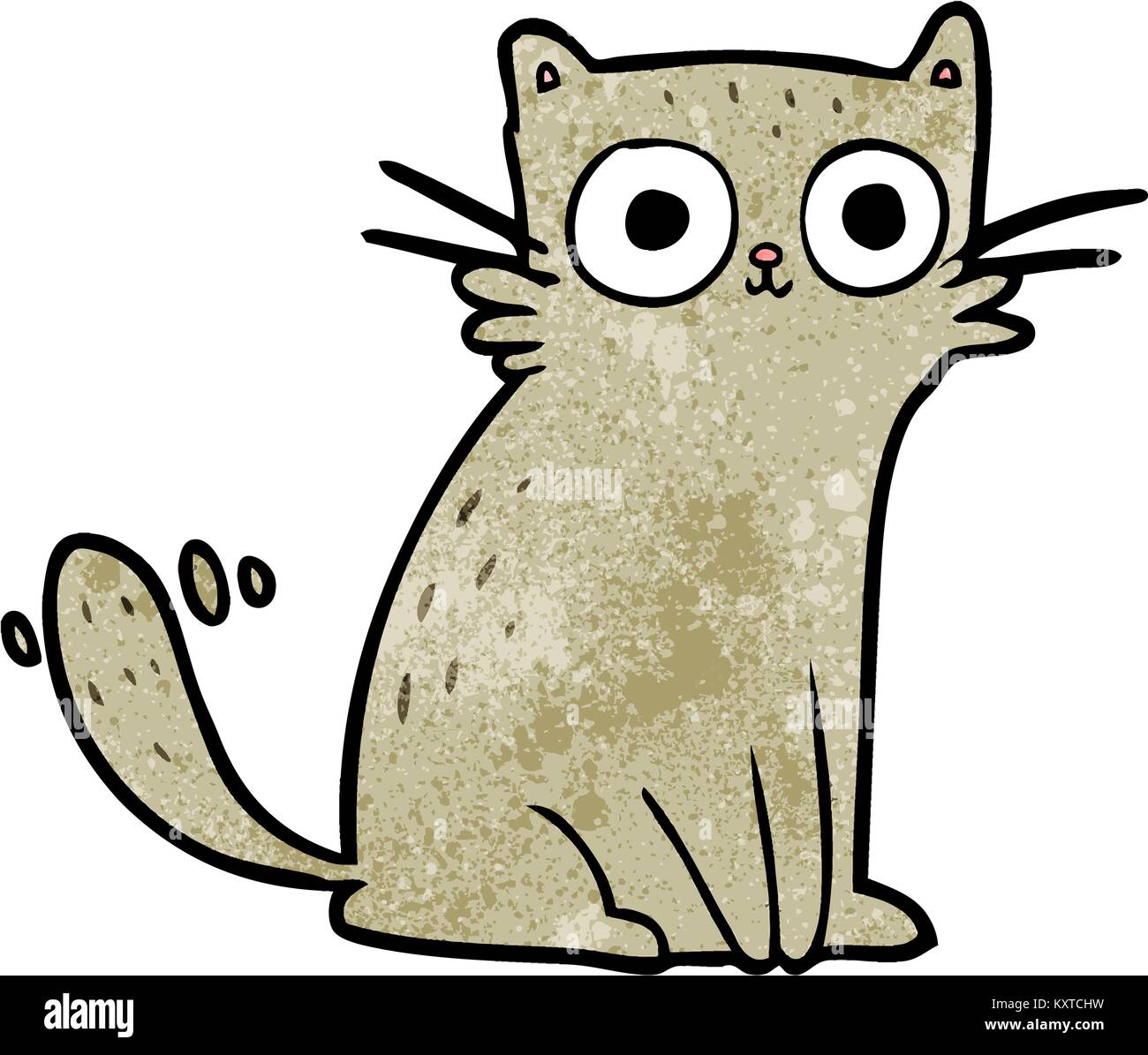 cartoon staring cat Stock Vector Image & Art - Alamy