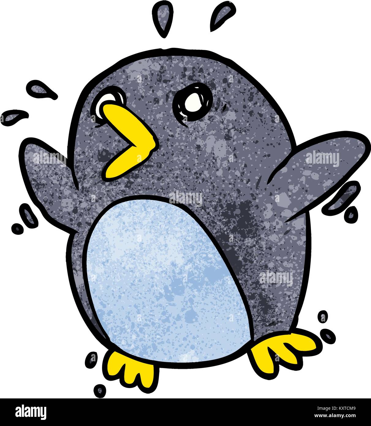 cartoon frightened penguin Stock Vector Image & Art - Alamy