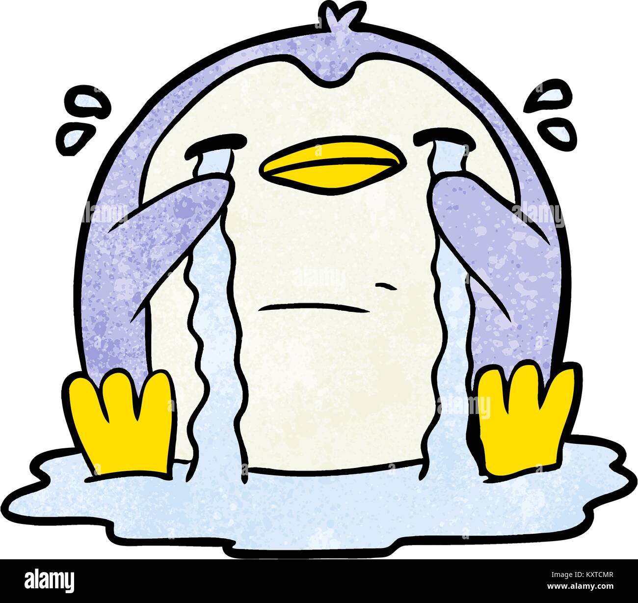 cartoon crying penguin Stock Vector Image & Art - Alamy