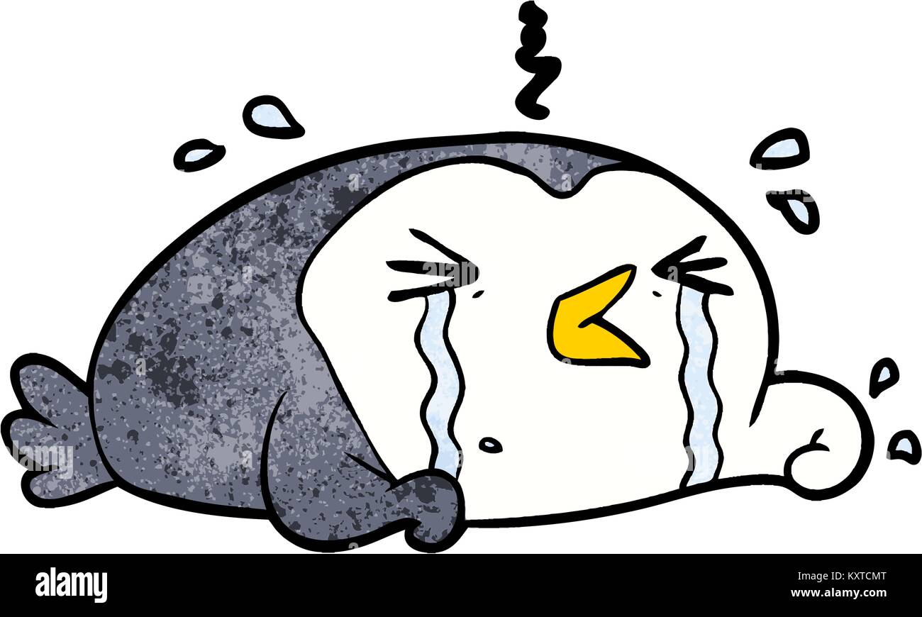 cartoon crying penguin Stock Vector Image & Art - Alamy