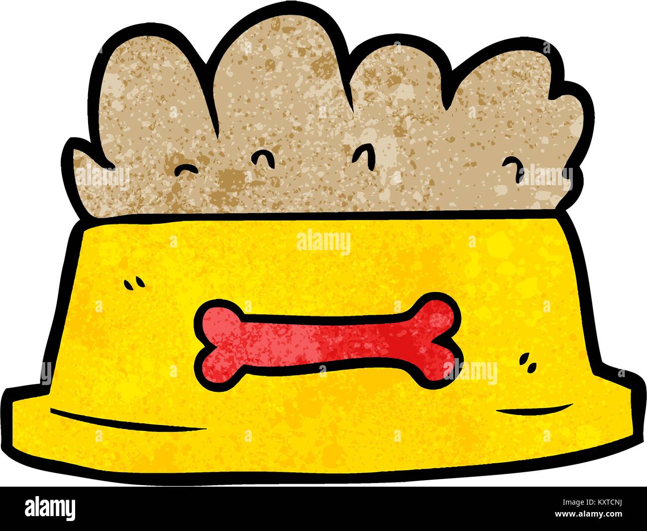 cartoon bowl of dog food Stock Vector Image & Art - Alamy