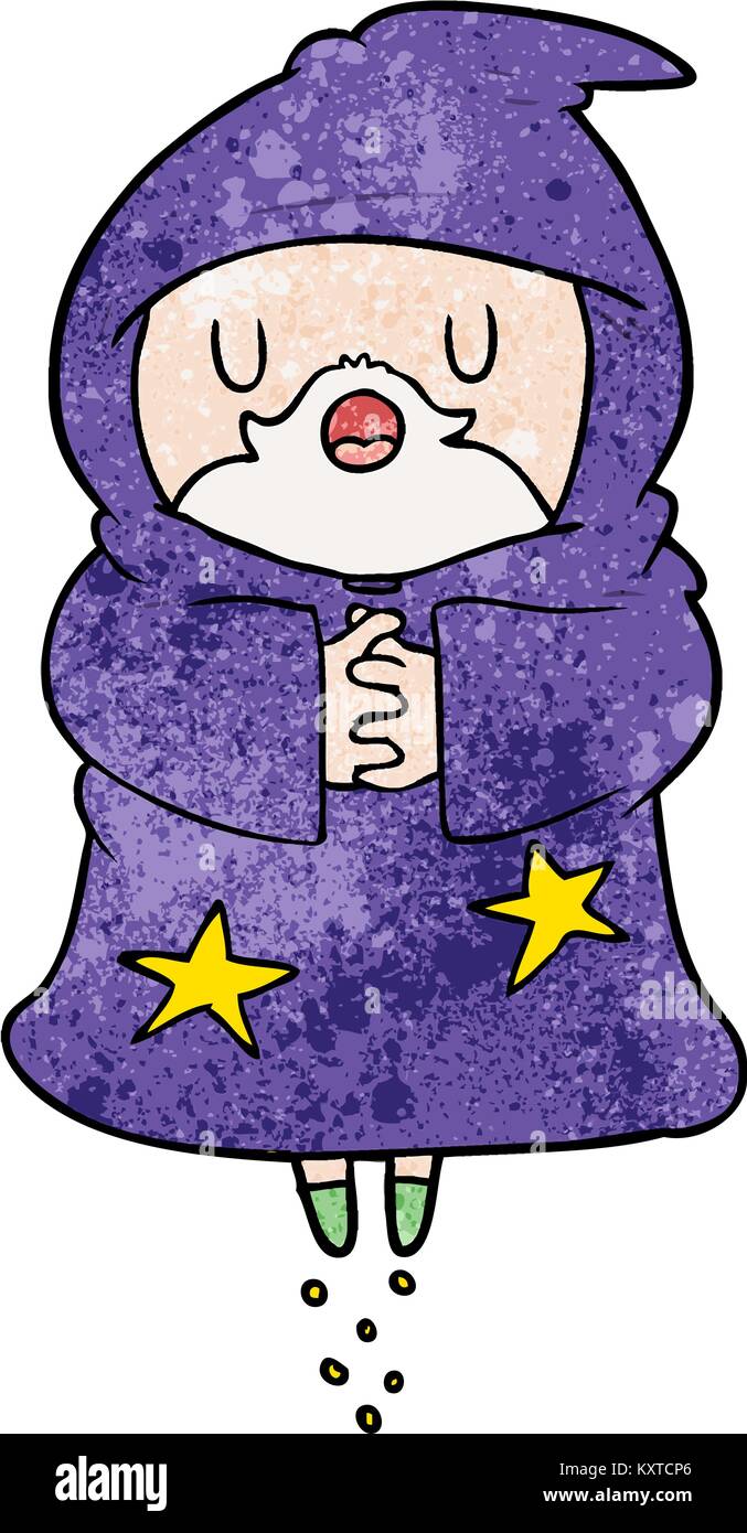 cartoon floating wizard Stock Vector Image & Art - Alamy