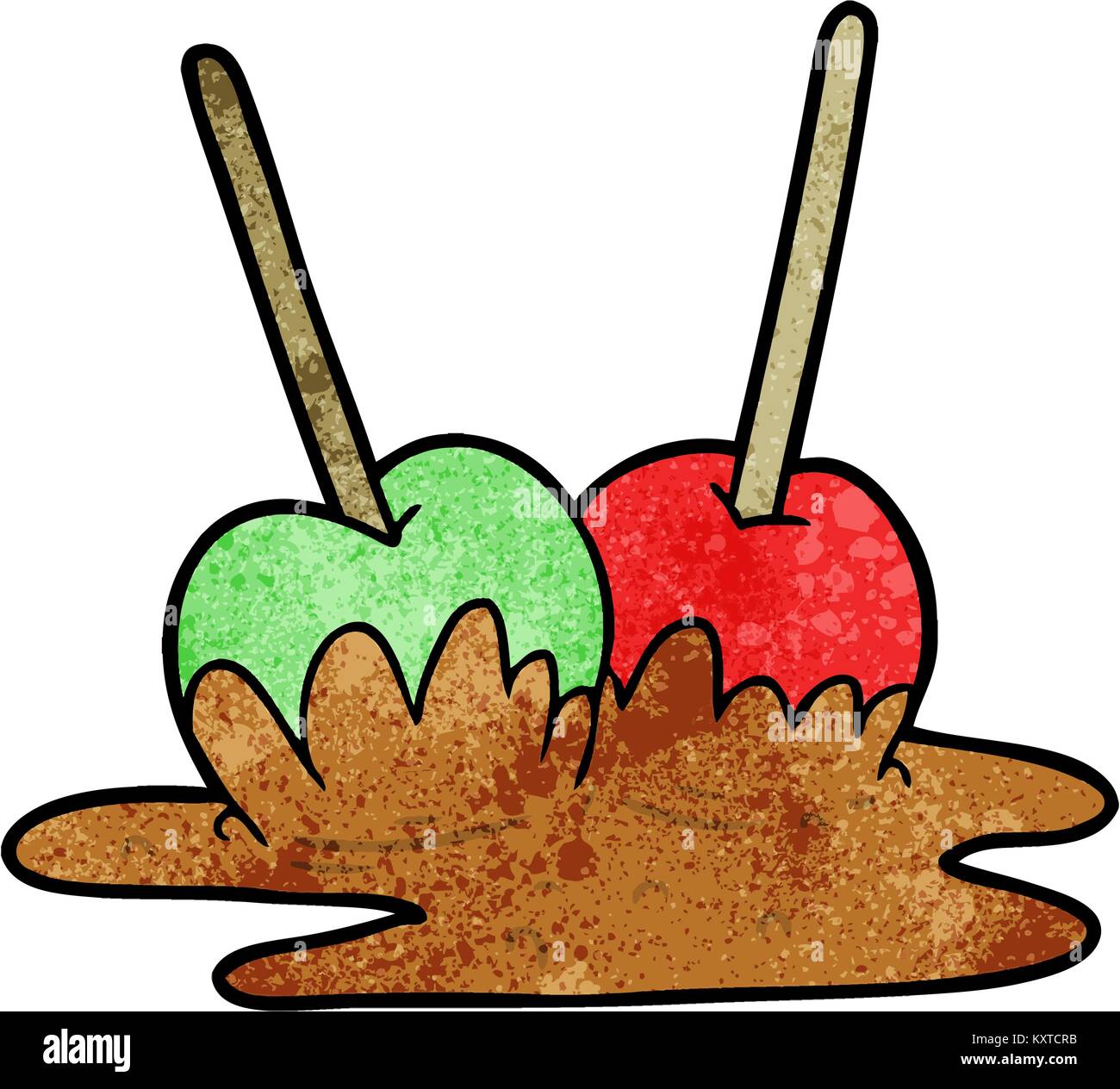 cartoon toffee apples Stock Vector Image & Art - Alamy