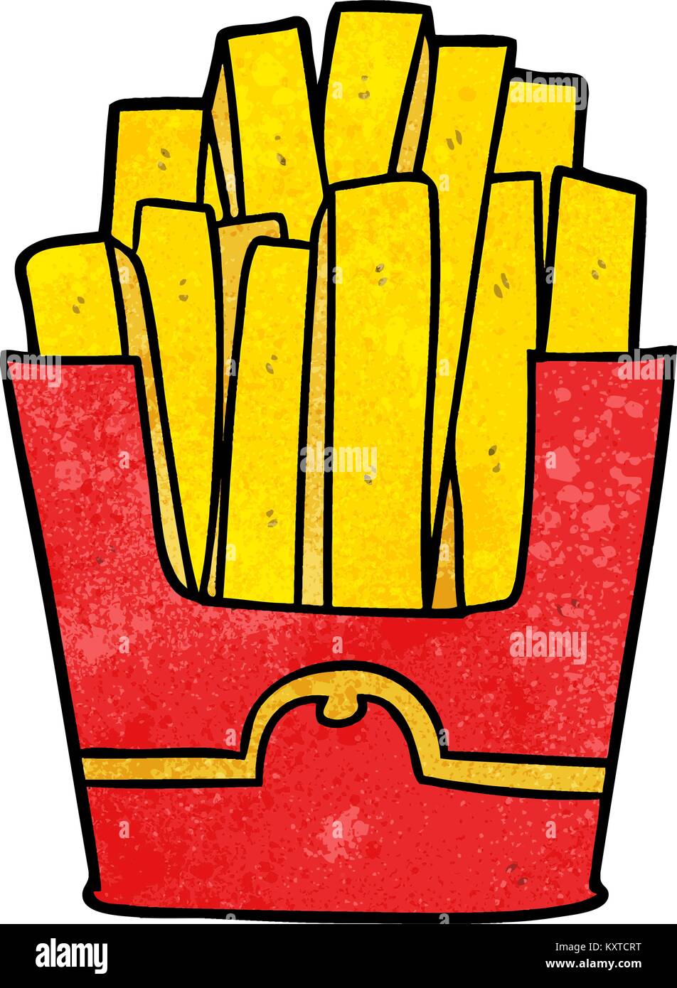 cartoon junk food fries Stock Vector Image & Art - Alamy