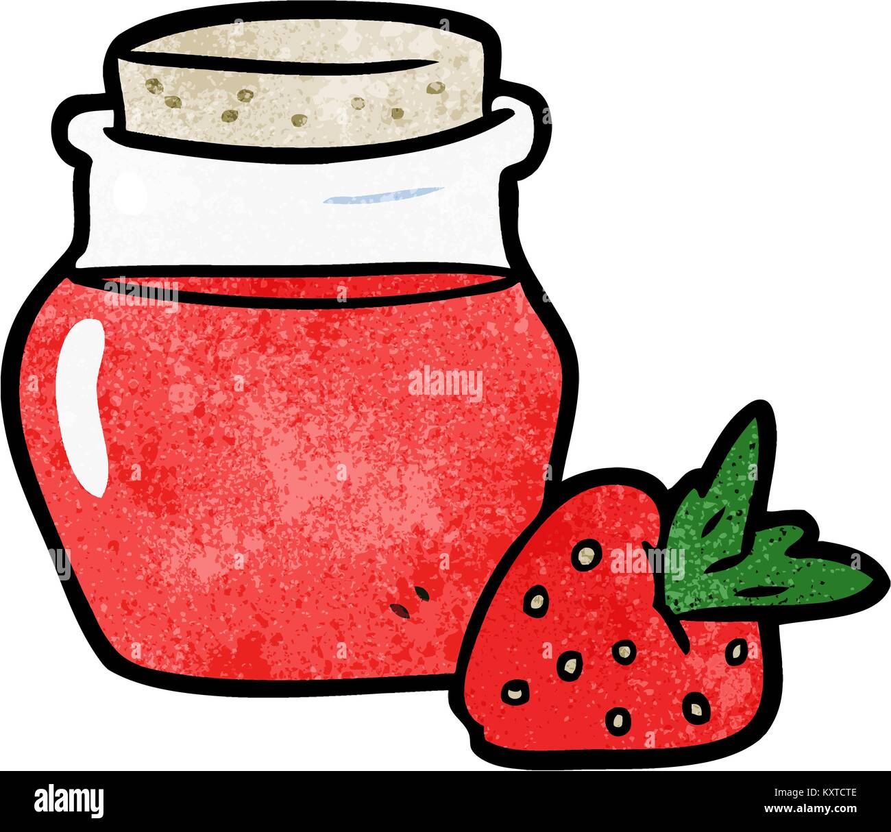 Freehand drawn cartoon jam jar hi-res stock photography and images - Alamy